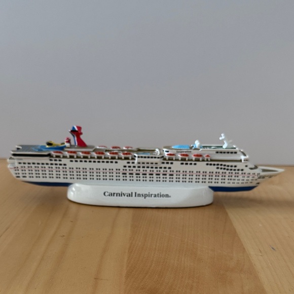 Carnival | Art | Carnival Inspiration Cruise Ship Model White And Blue ...